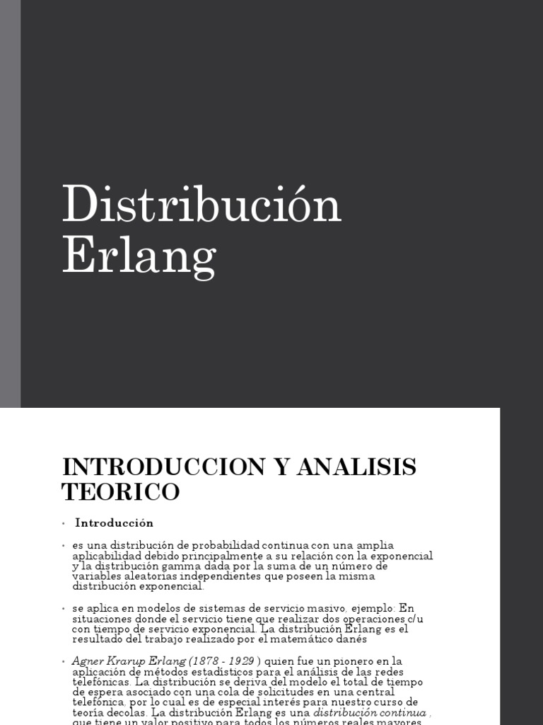 Distribucion Erlang | PDF