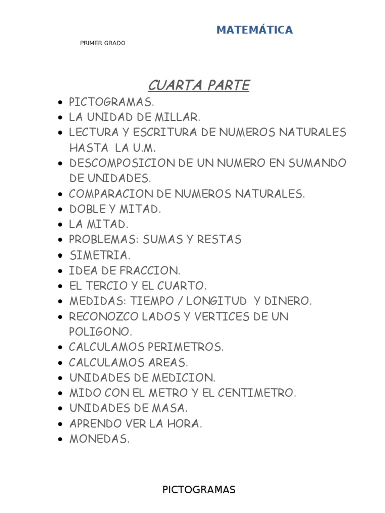 Cuarta Parte | PDF | Kilogramo | Fracción (Matemáticas)