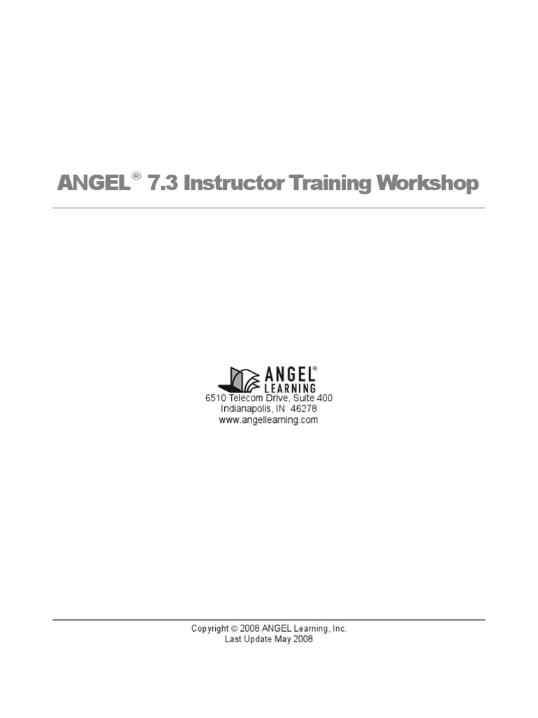 ANGEL 73 Instructor Training Workshop | PDF | Hyperlink | Zip (File Format)