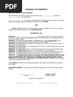 Usufruct Agreement Sample Form | PDF | Property | Ownership