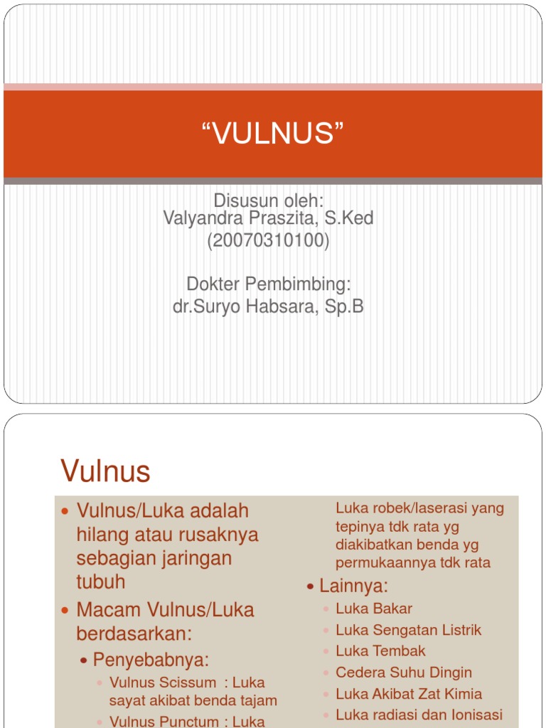 VULNUS | PDF | Kajian Bahasa Asing