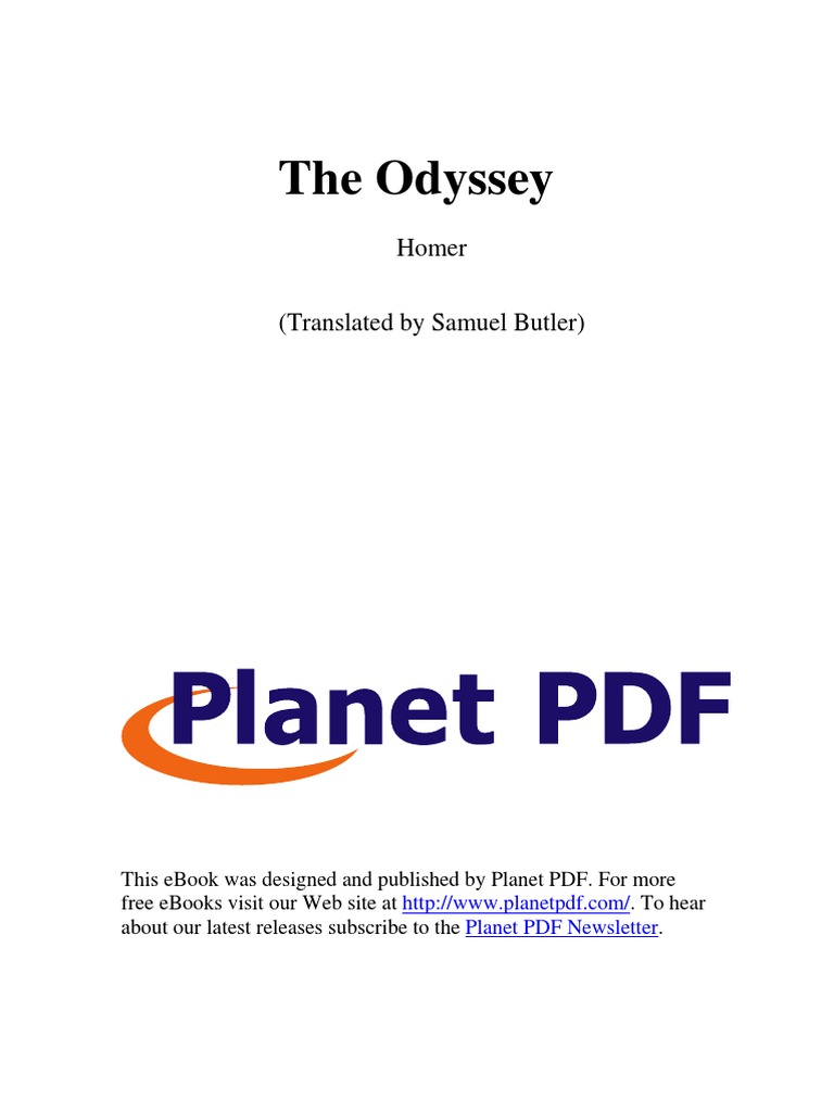 The Odyssey by Homer | PDF | Odyssey | Odysseus