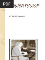 Qwertyuiop: A Short Story by Vivien Alcock | PDF | Typewriter