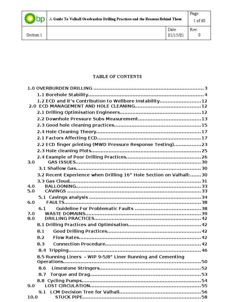 Wellbore Stability Training | PDF | Oil Well | Fluid Dynamics