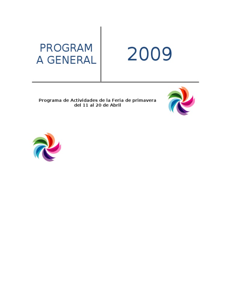 Programa General | PDF | Deportes | Entretenimiento (general)