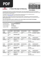 KLM e - Ticket - Receipt PDF | PDF | Airport | Fee
