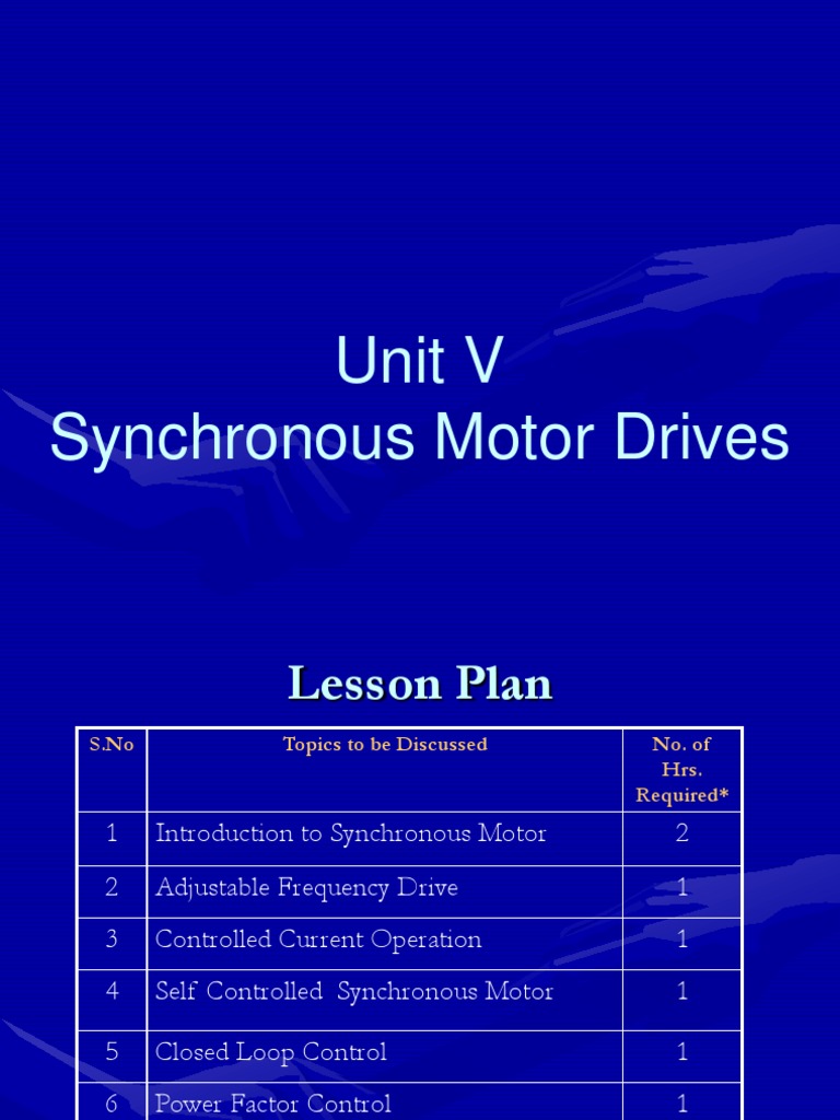 Synchronous Motor Drive Fundamentals | PDF | Power Inverter | Physical ...
