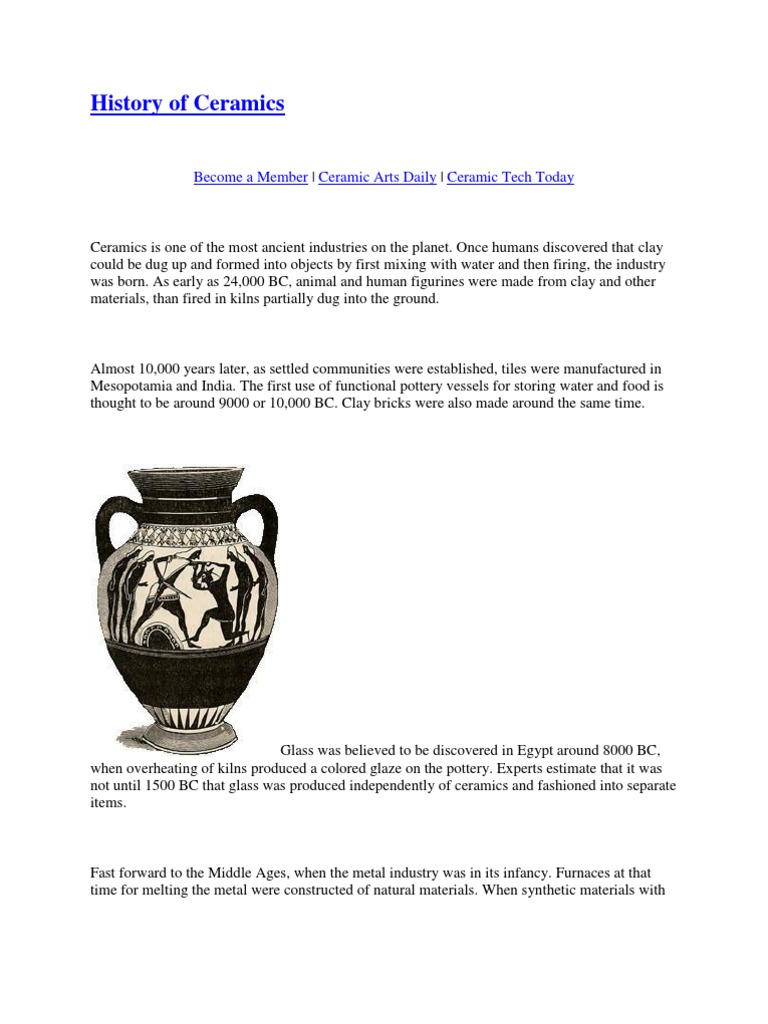 history of ceramics | Ceramics | Pottery