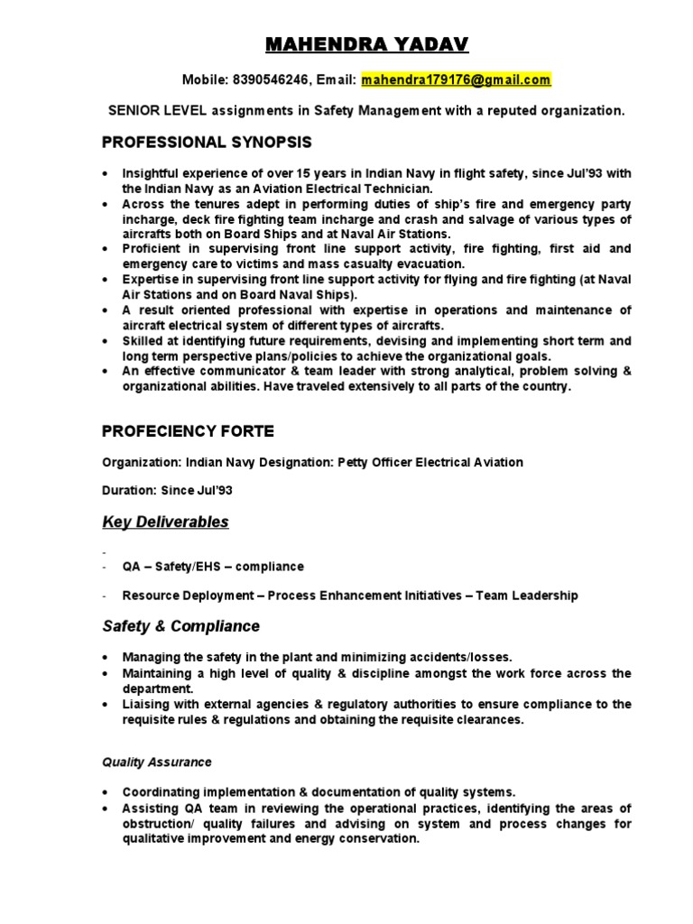 CV Mahendra Yadav | PDF | Quality Assurance | Leadership