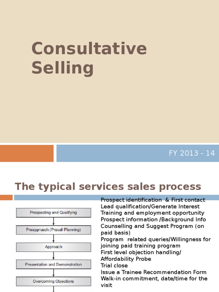 Consultative Selling | PDF | Self Actualization | Sales