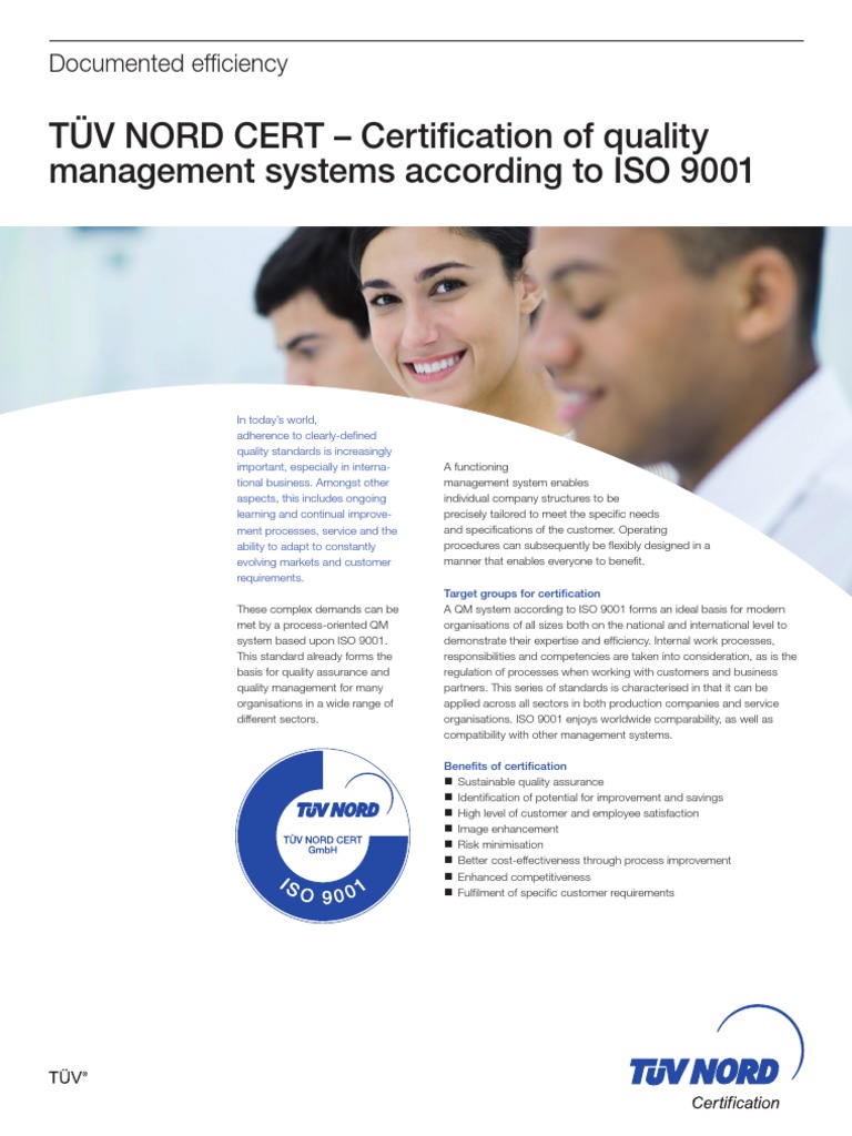 ISO 9001 Product Data Sheet | PDF | Iso 9000 | Quality Management