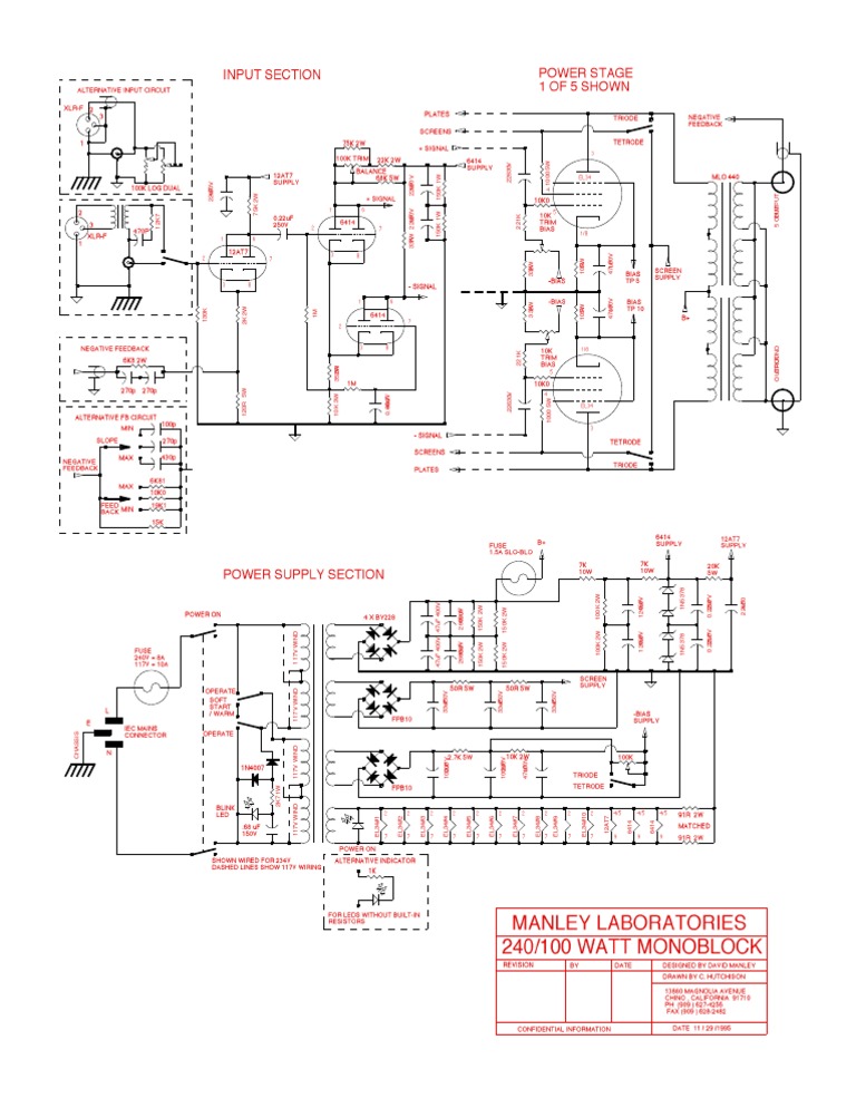 Amplifier Component Schematic Overview | PDF
