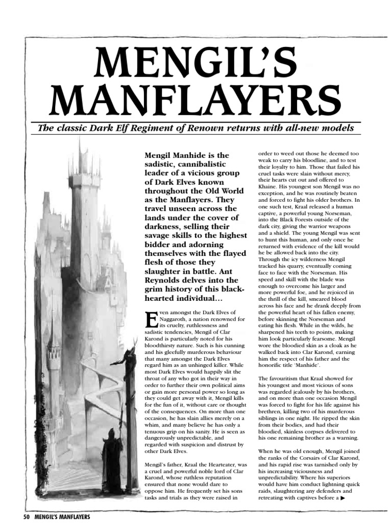 Mengil'S Manflayers: The Classic Dark Elf Regiment of Renown Returns ...