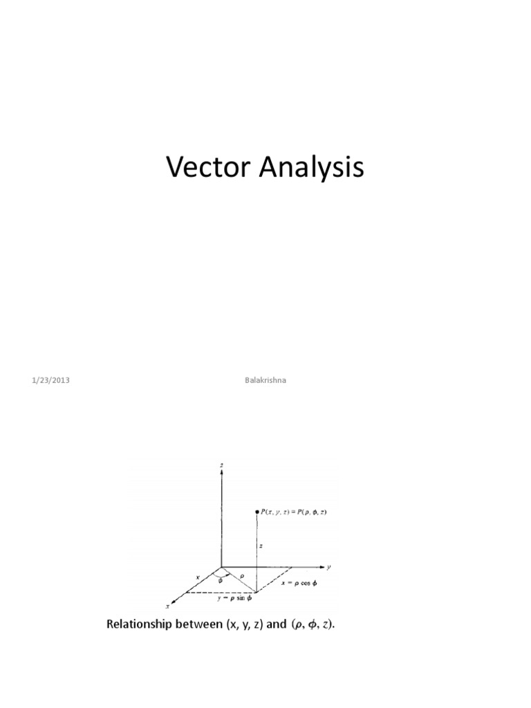 Vector Analysis | PDF | Divergence | Flux