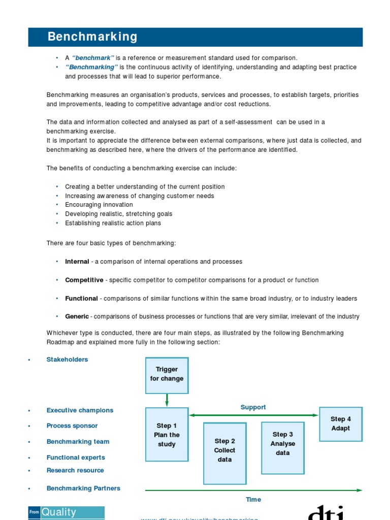 TQM Benchmarking | PDF | Benchmarking | Business Process