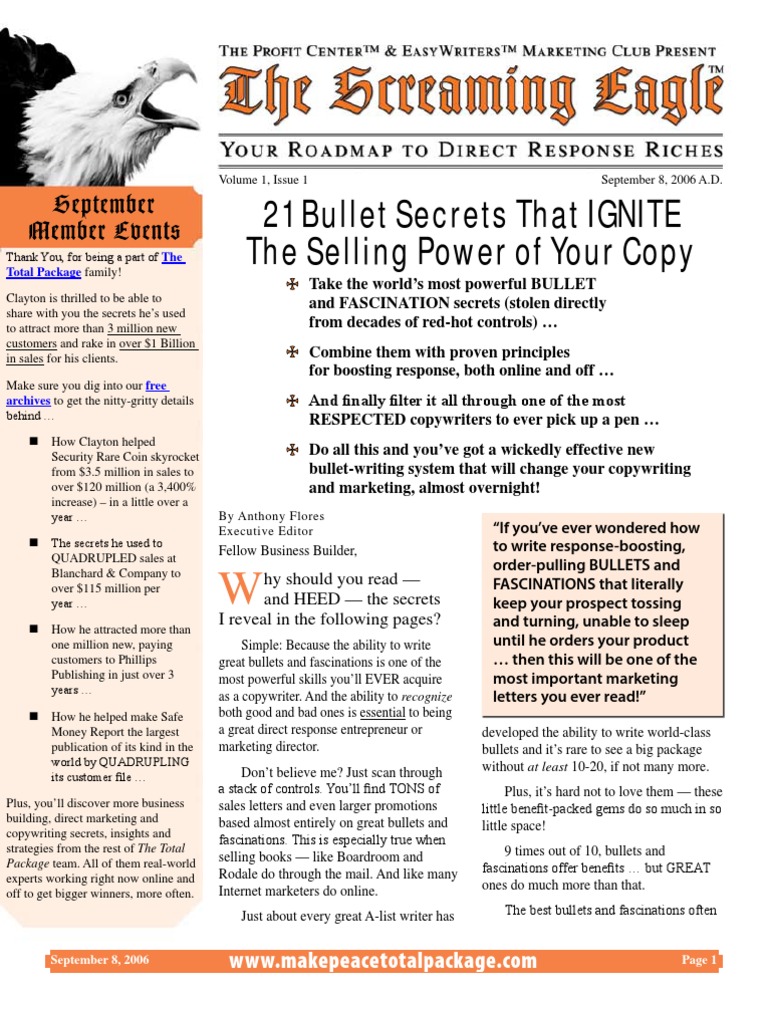 21 Bullet Secrets | PDF | Persuasion | Direct Marketing