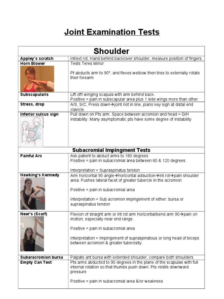 Joint Examinations | PDF | Anatomical Terms Of Motion | Knee