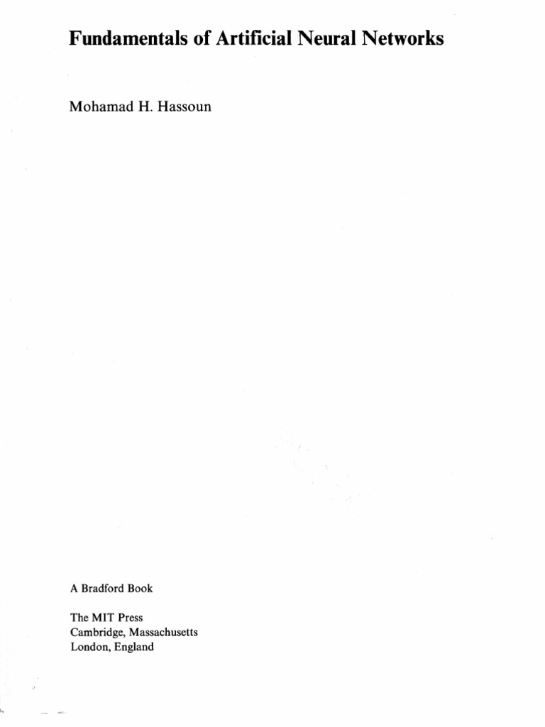Fundamentals of Artificial Neural Networks | PDF | Artificial Neural Network | Neuroscience