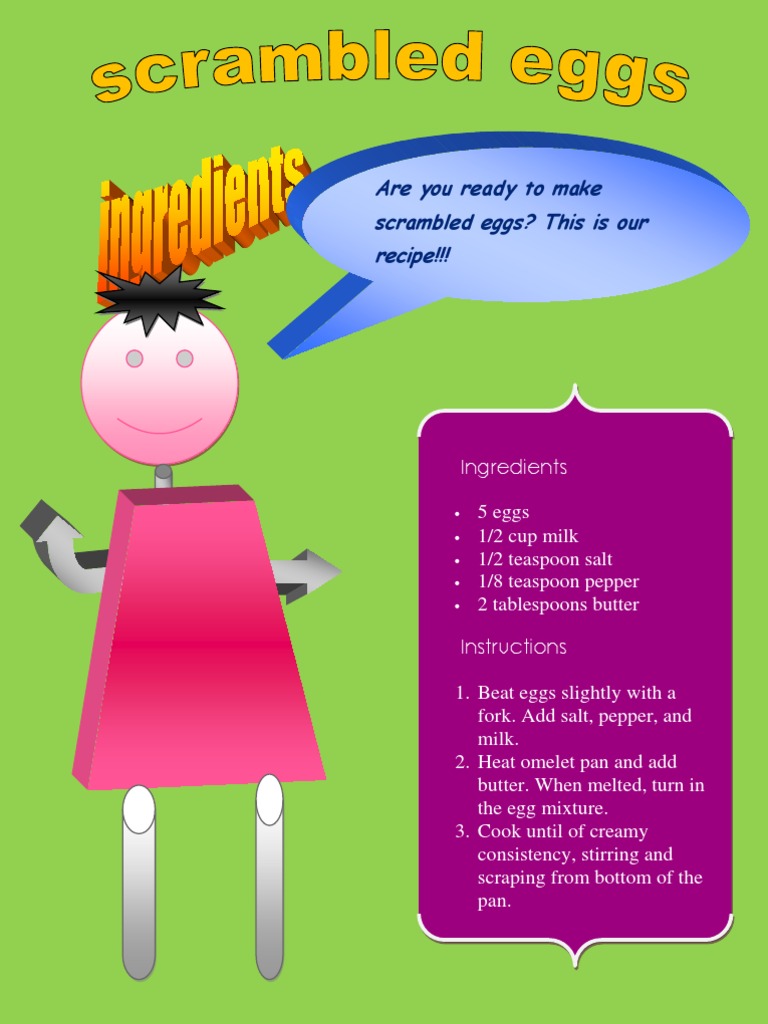 Are You Ready To Make Scrambled Eggs? This Is Our Recipe!!! | PDF