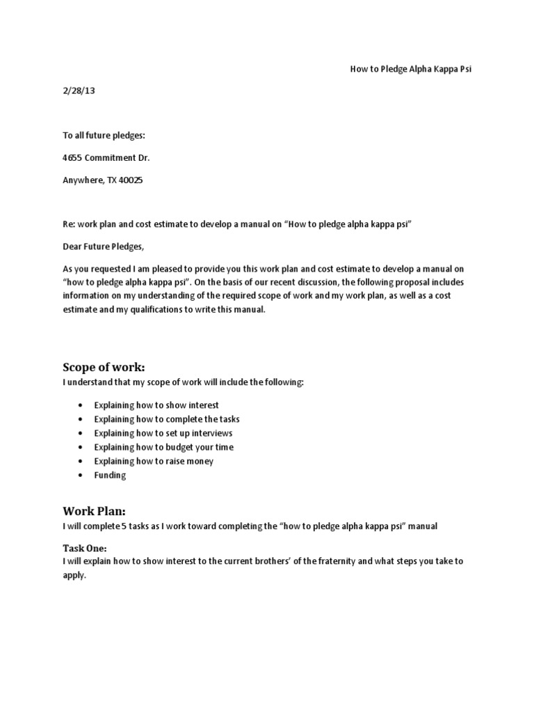 Alpha Kappa Psi Pledge Guide | PDF