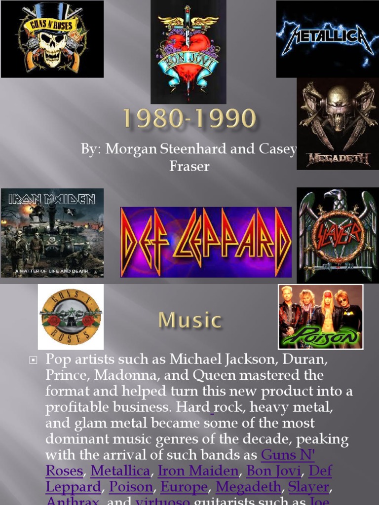 1980 1990 Heavy Metal Music Rock Music