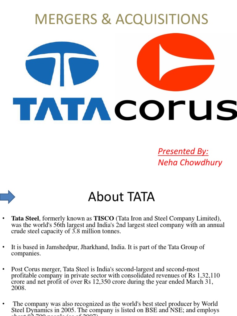 TATA STEEL's Acquisition of CORUS | Companies | Economies