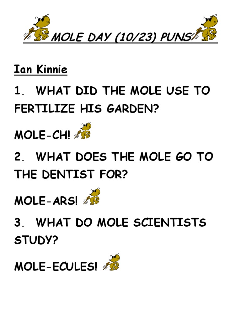Mole Day Puns | PDF | Social Science