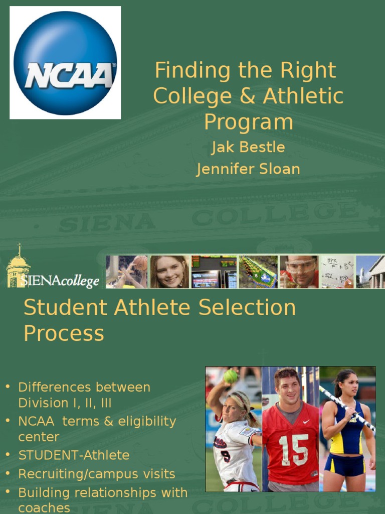 College Athletic Program Selection Guide | PDF | National Collegiate ...
