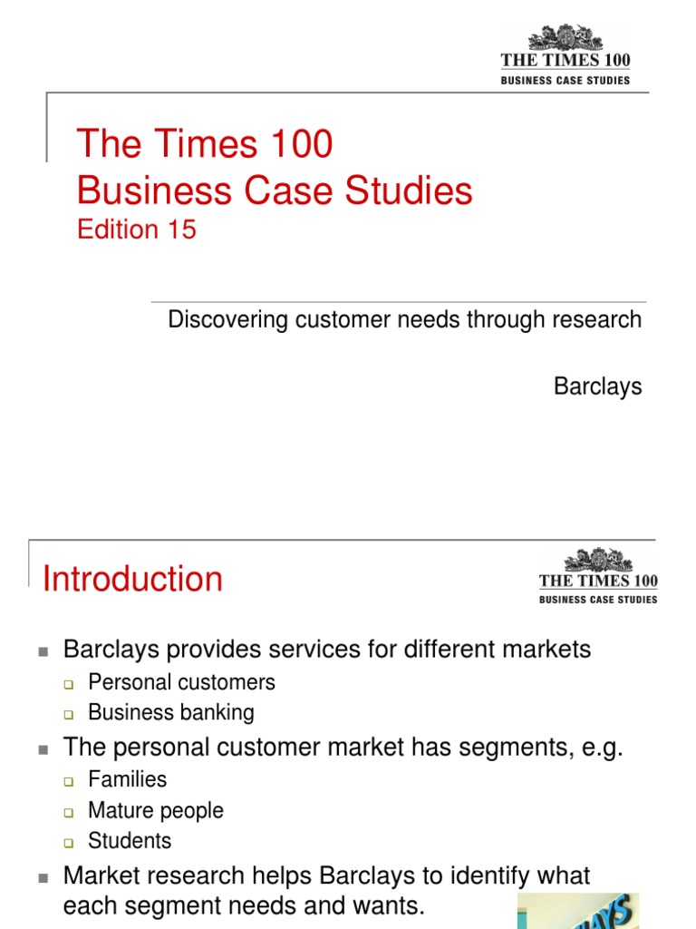 Barclays 15 Brief Powerpoint | PDF | Barclays | Marketing Research
