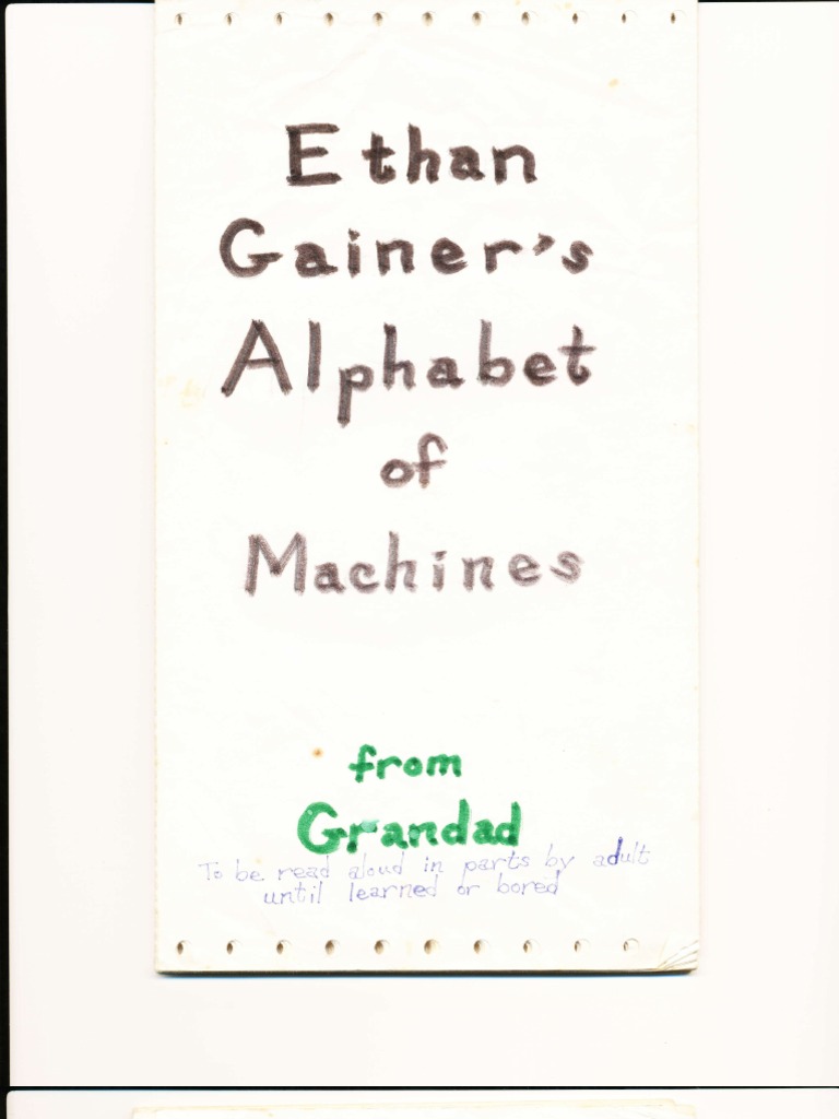 Alphabet of Machines | PDF