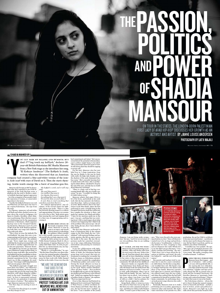 The Passion, Politics and Power of Shadia Mansour | PDF | Middle East | Entertainment (General)