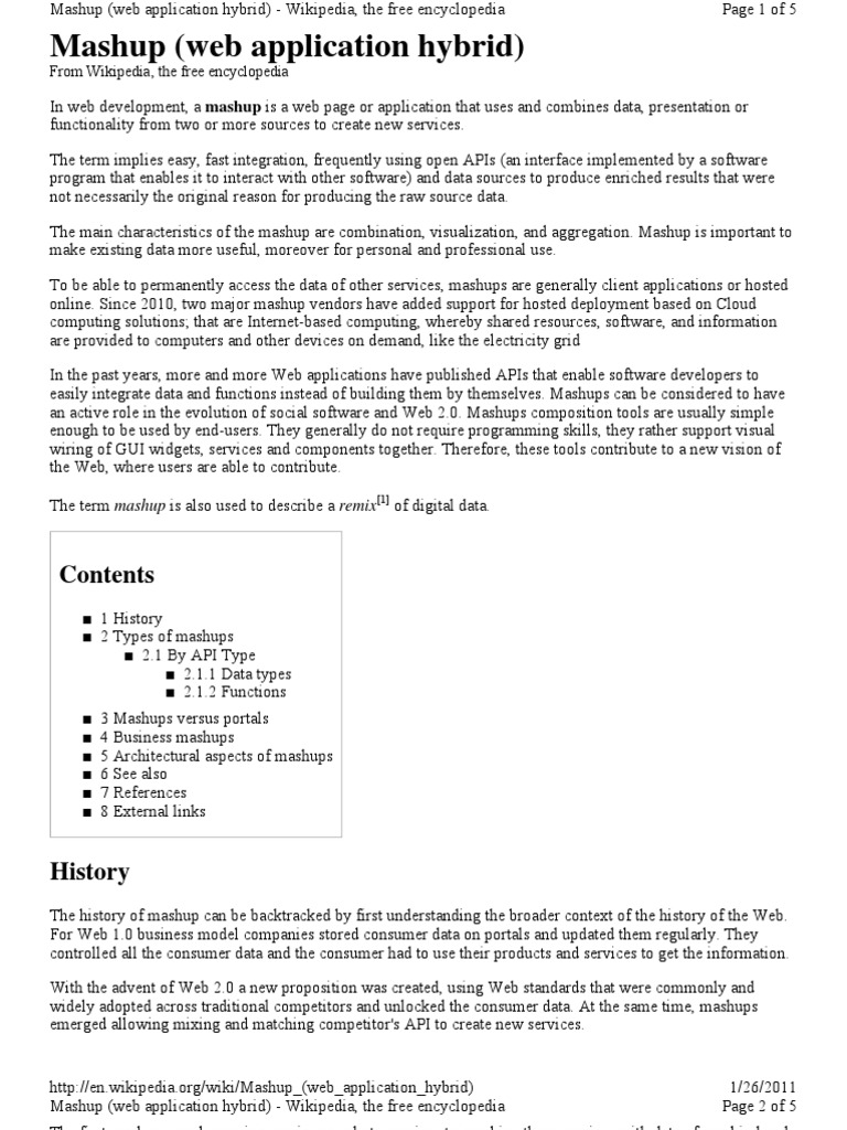 02-12 Mashup (Web Application Hybrid) | PDF | Application Programming ...