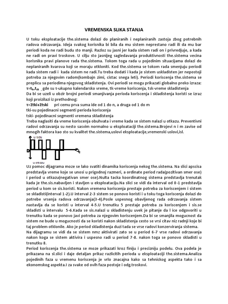 Vremenska Slika Stanja | PDF