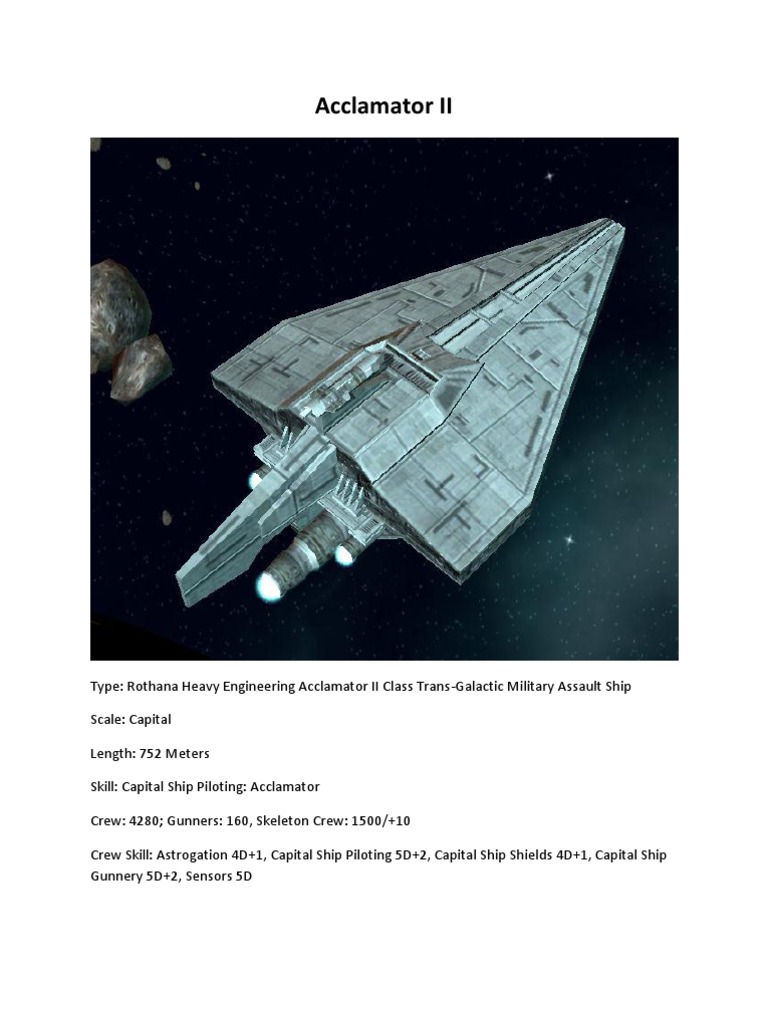 Acclamator II Star Wars RPG | Artillery | Fire Control System