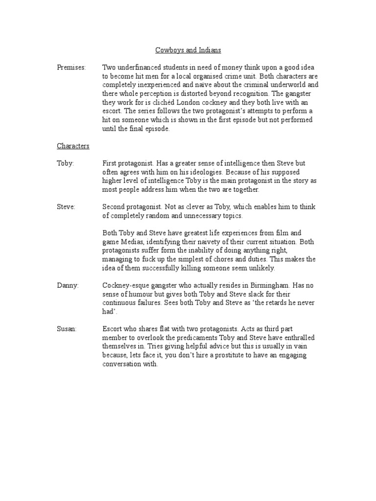 TV Show Idea - Script | PDF