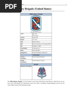 165th Infantry Brigade Overview | PDF | Defense Policy | Military ...