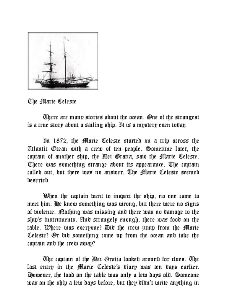 The Marie Celeste | PDF