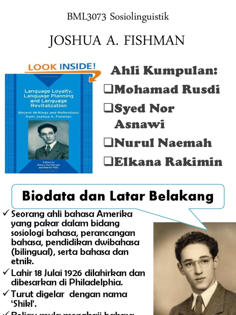 Joshua A Fishman | PDF
