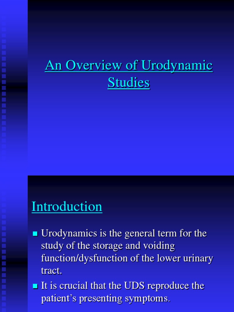 Urodynamic Studies | PDF | Urinary Incontinence | Urination