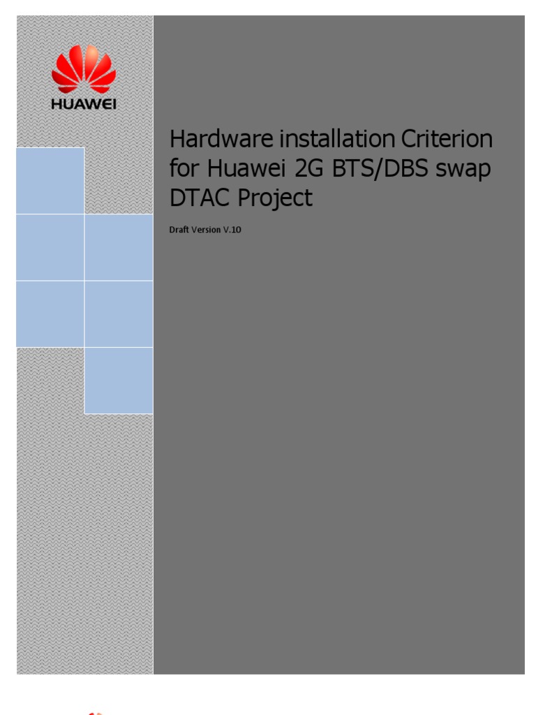Standard Installation Criterion For DTAC 2G V10 1 ENG | PDF | Cable ...