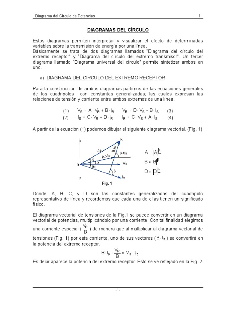 Diagrama Del Circulo | PDF | Vector Euclidiano | Energia electrica