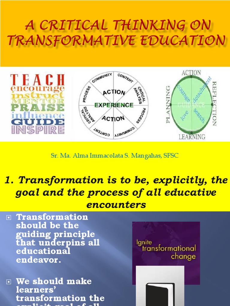A Critical Thinking On Transformative Education | PDF | Learning ...