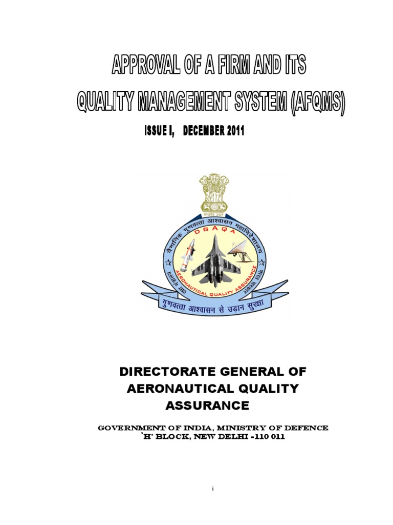 Aerospace Quality Management Requirements | PDF | Quality Management ...