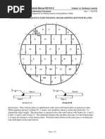 Tank Bottom Plate Weld Sequence To Avoid Distortion | PDF | Tanks | Welding