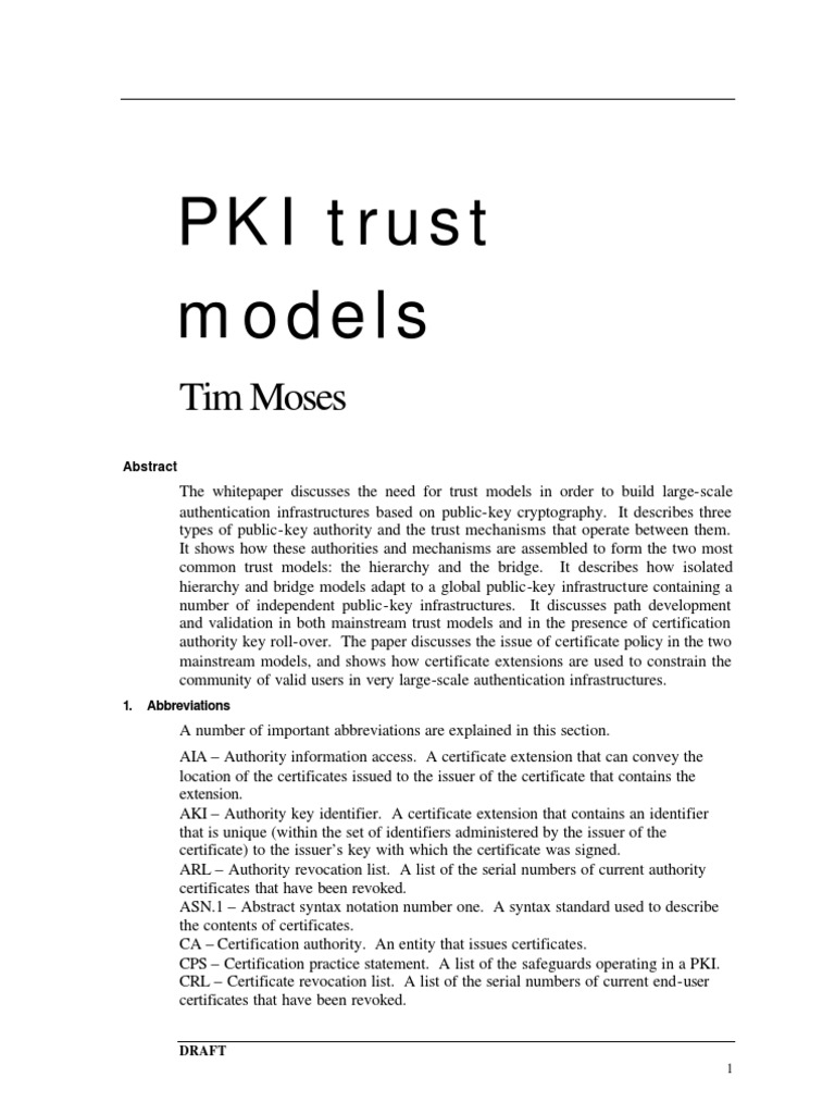 PKI Trust Models | Download Free PDF | Public Key Cryptography | Public ...