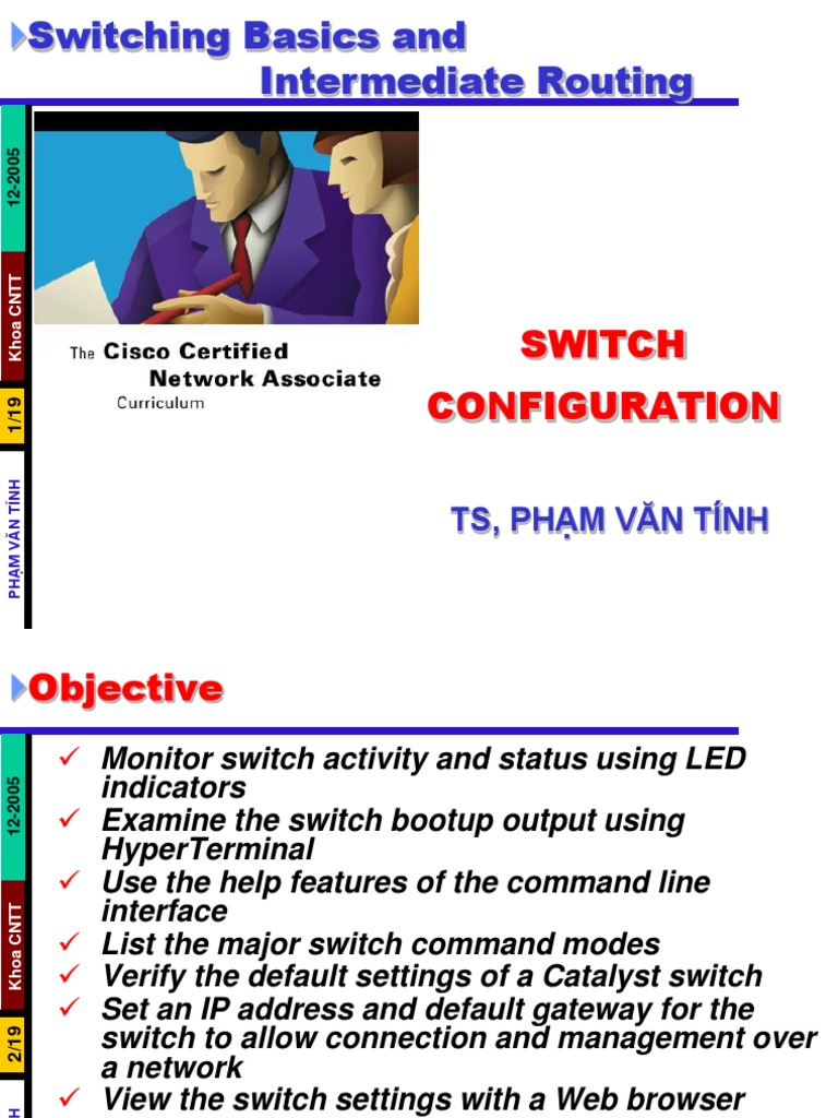 Switch Configuration: TS, PH M Văn Tính | PDF | Network Switch | Command Line Interface
