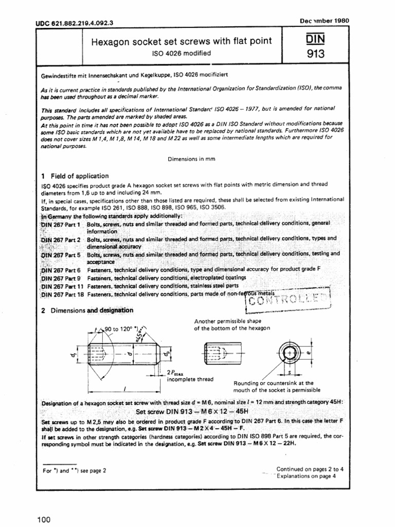 Din 913 | PDF