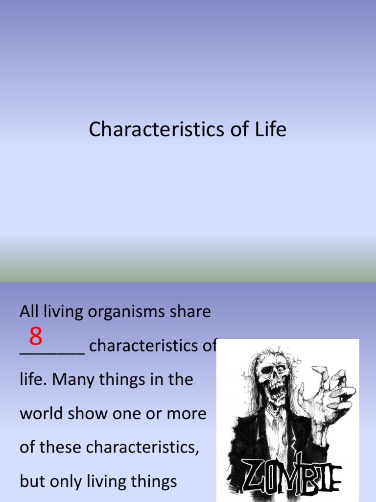 8 Characteristics of Living Things | PDF | Organisms | Cell (Biology)