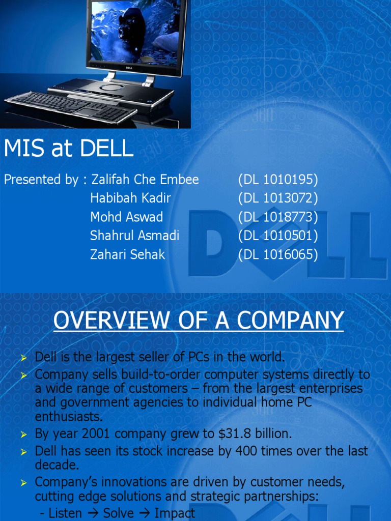 DELL Presentation | PDF | Dell | Personal Computers