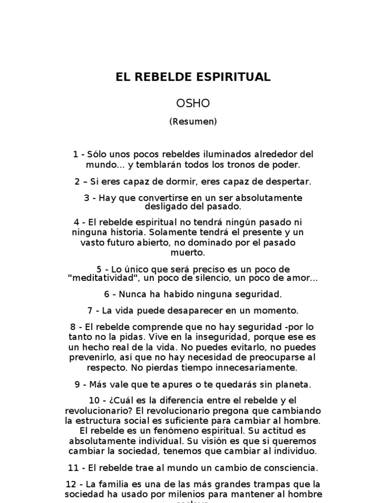 Osho - El Rebelde Intelectual | PDF | Rajneesh | Dios